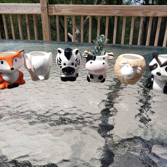 Accents | Ceramic Animal Planters | Poshmark